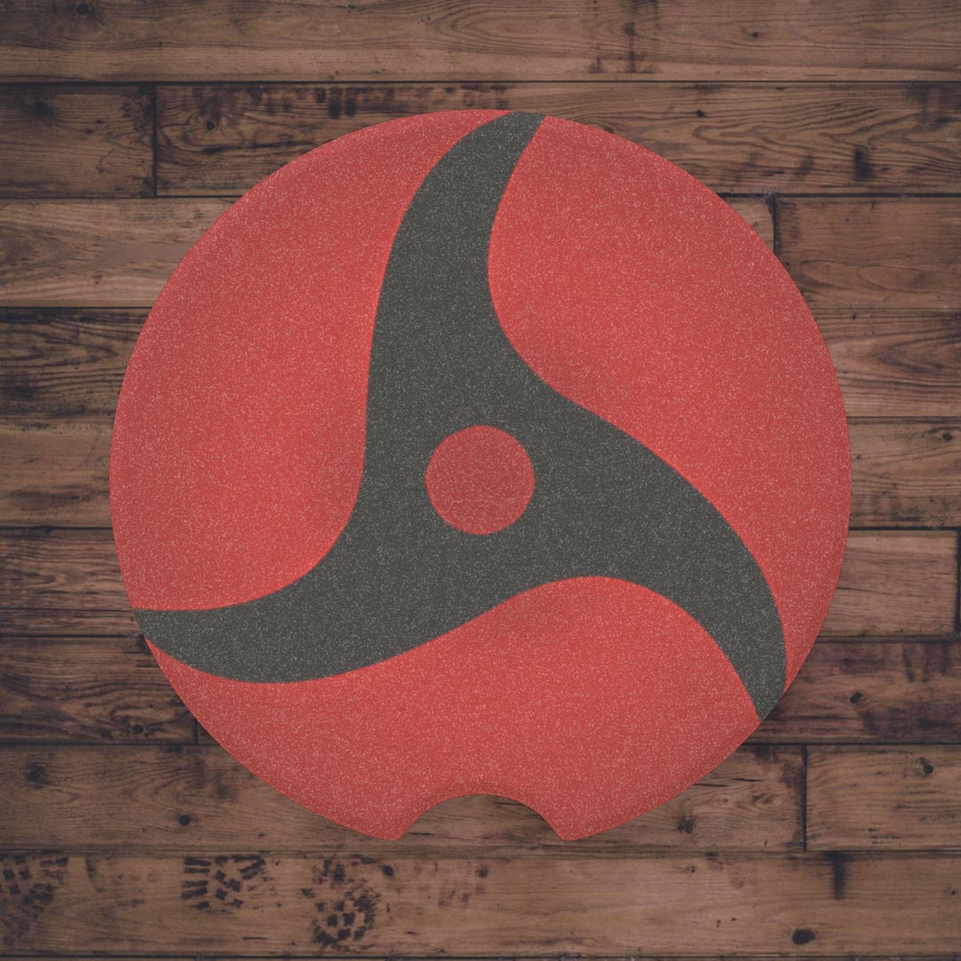 Anime Sharingan Car Coaster, Naruto Manga Inspired Auto Cup Holder ...
