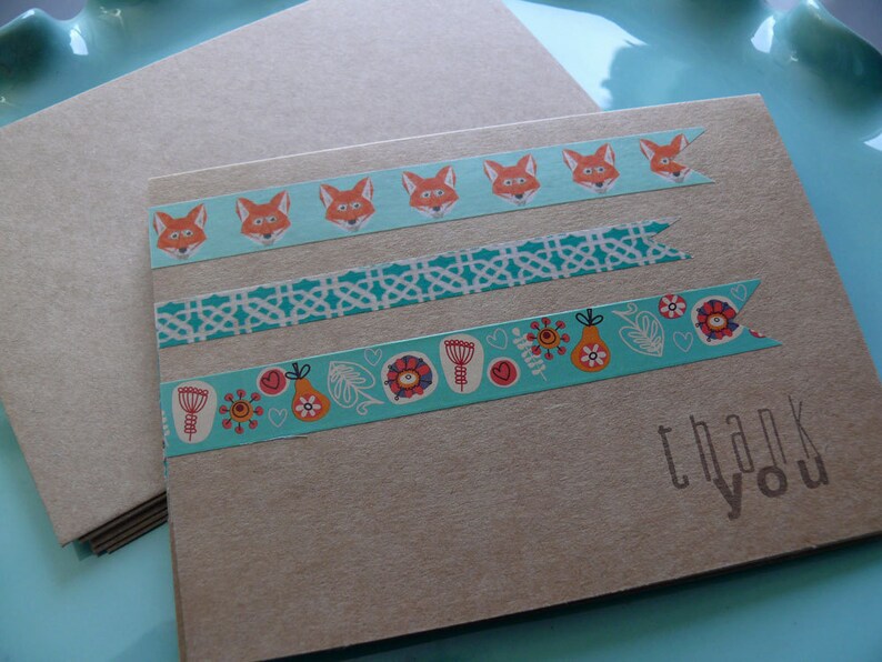 Greeting Card Set Blank Card Set Stationery Set Thank You | Etsy