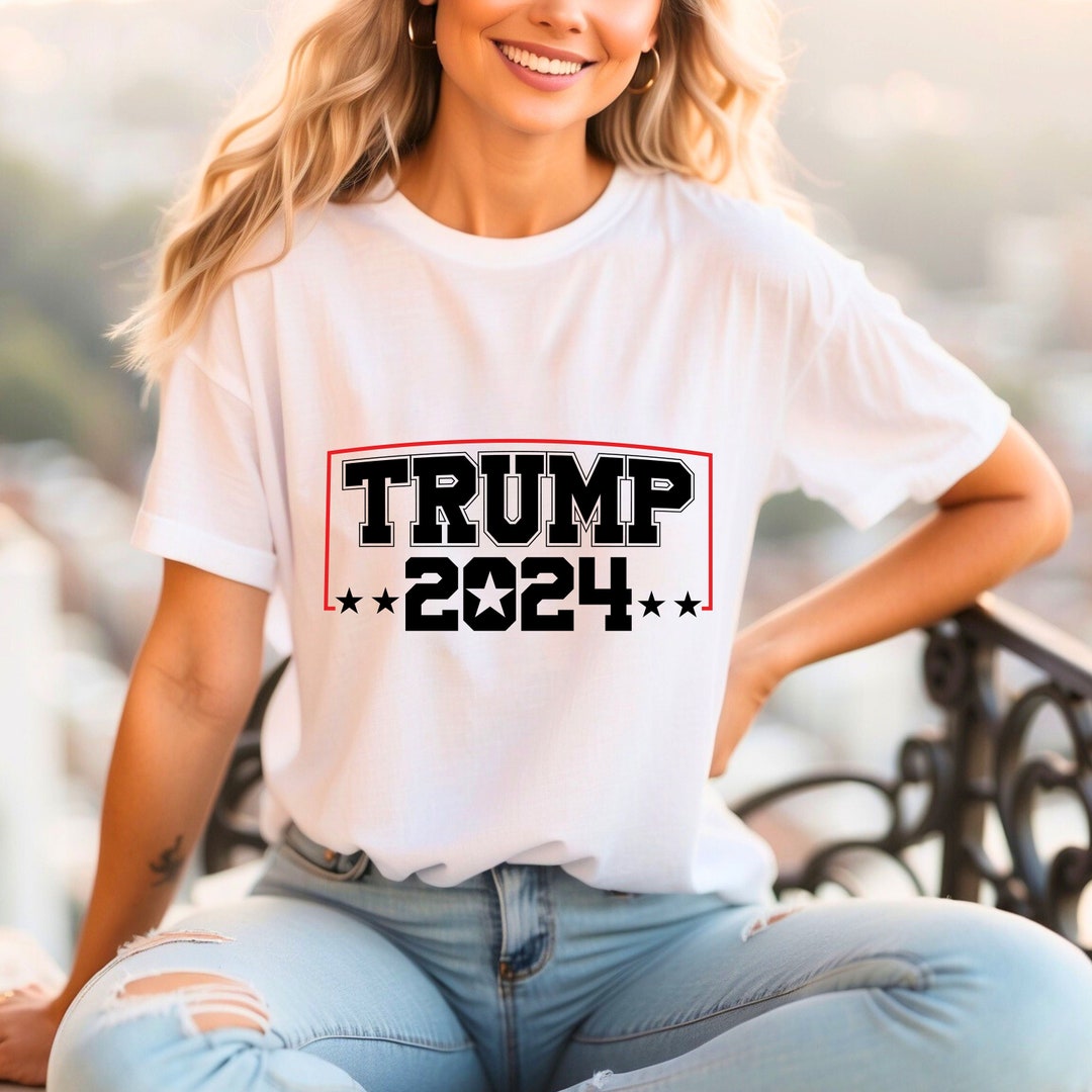 Trump 2024 Box Logo, Patriot, Donald Trump T-shirt, Election, Vote for ...