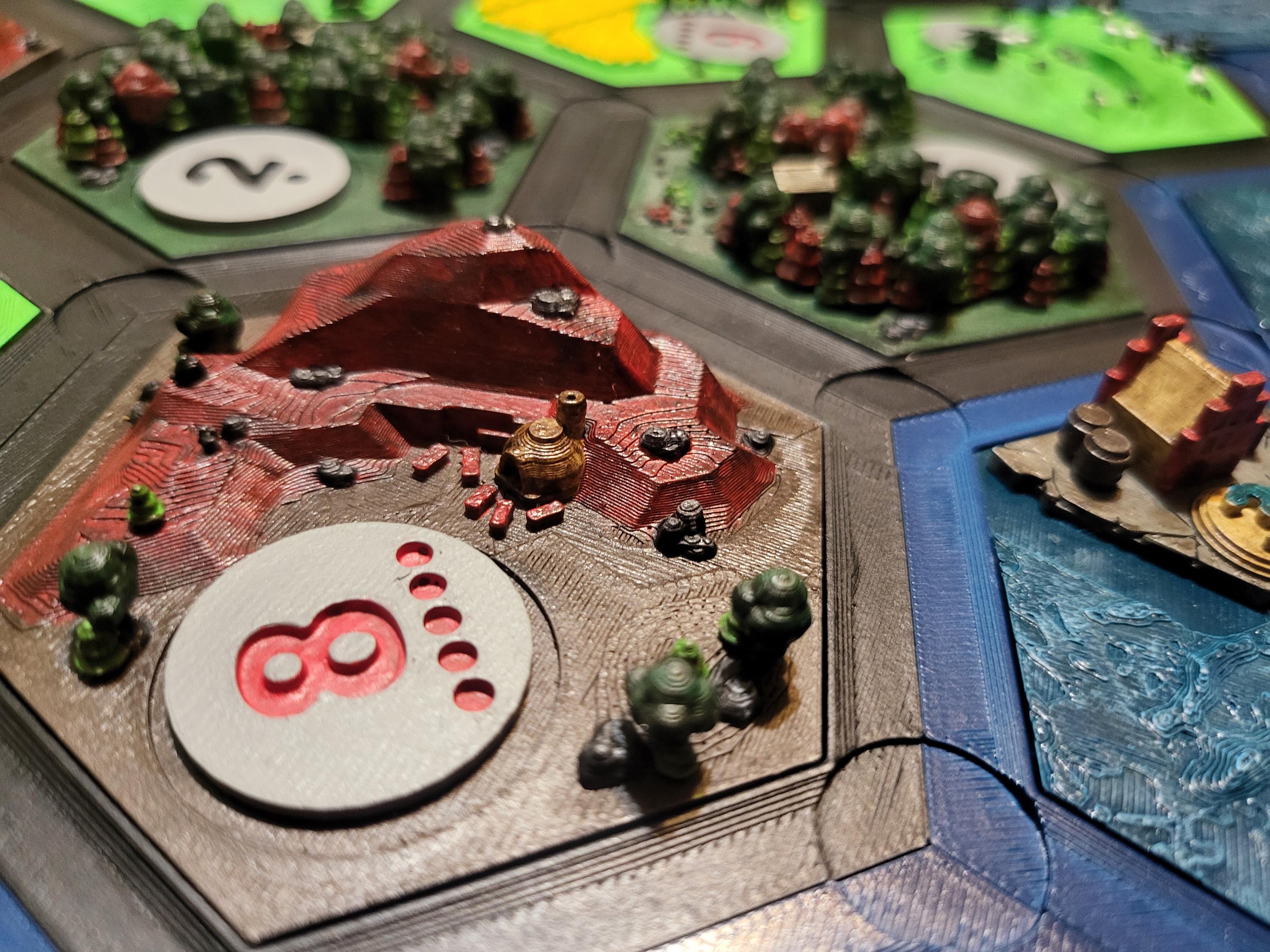 3d Settlers of Catan Hand Painted Magnetic - Etsy