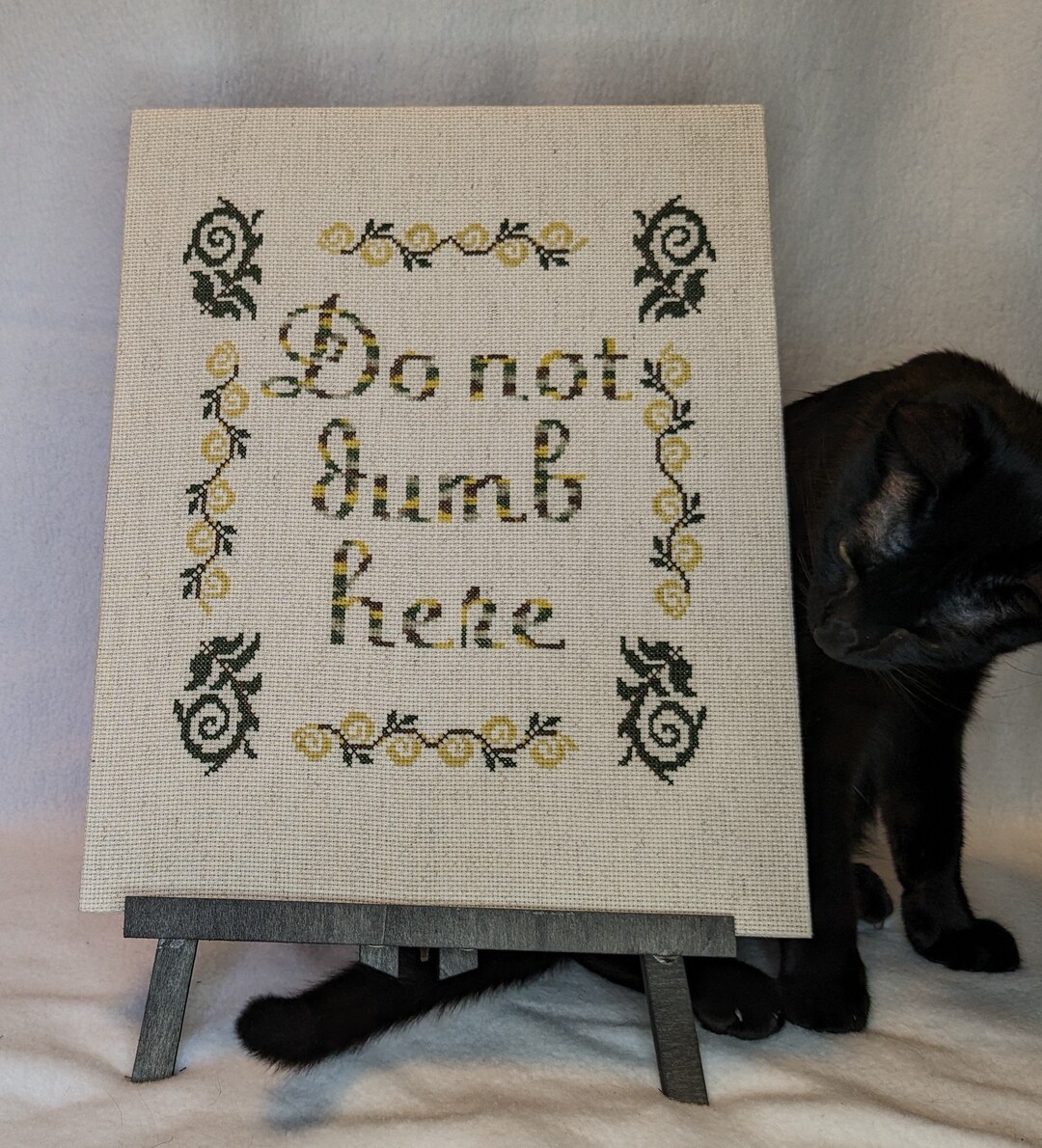 Do Not Dumb Here - Cross Stitch Pattern - Etsy