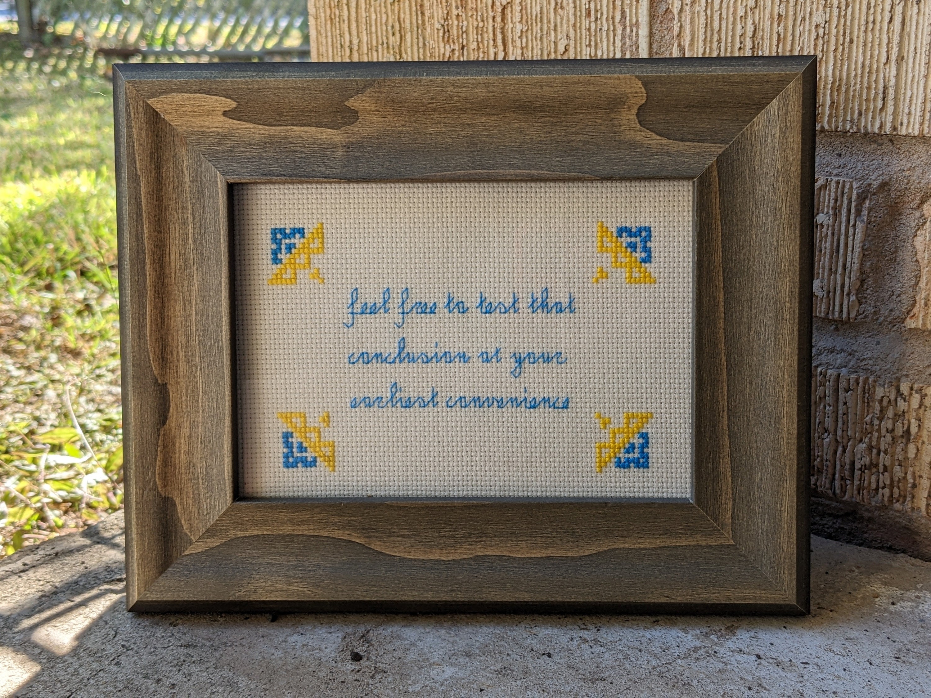 Test That Conclusion - Cross Stitch Pattern - Etsy
