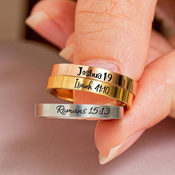 Bible Verse Ring - Etsy