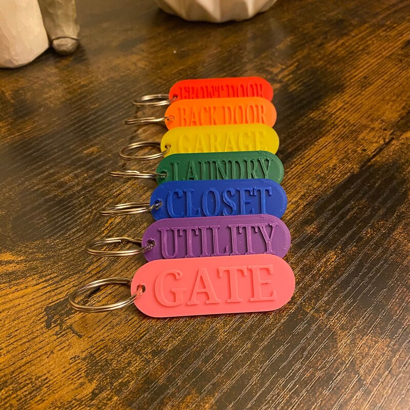 Key Fob With Words - Etsy