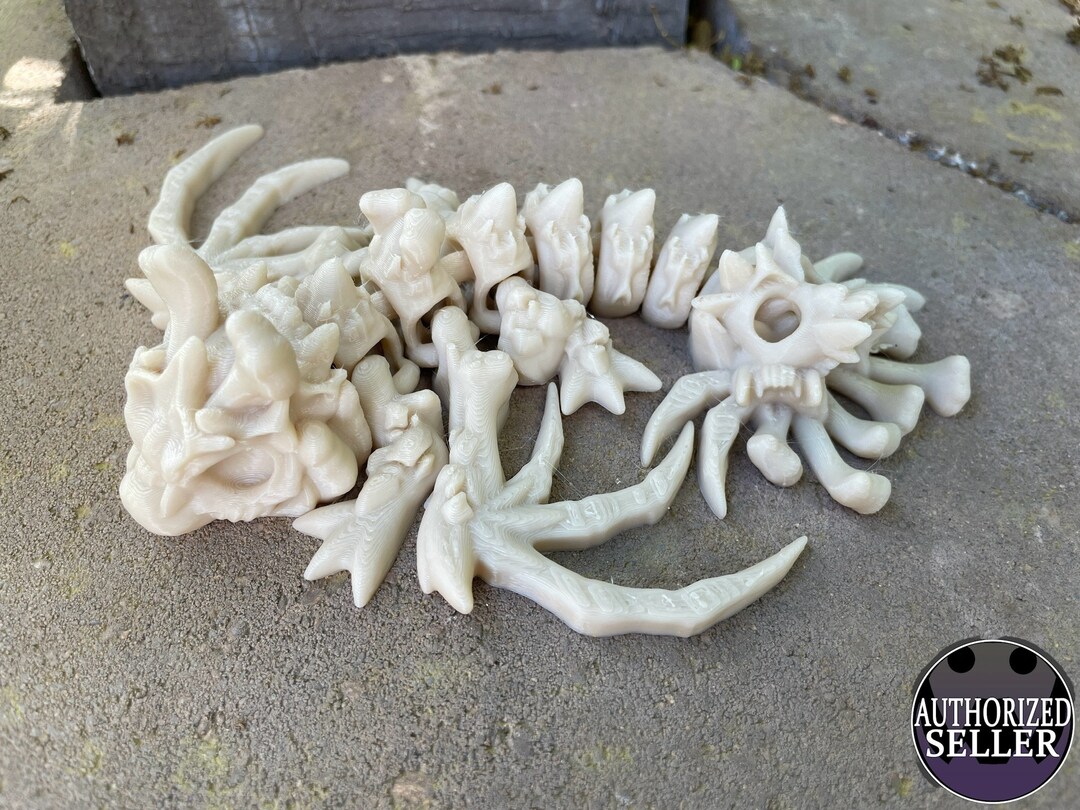 Tiny Hollow Dragon - 6 Inches - Desktop or Fidget Toy - Articulated ...