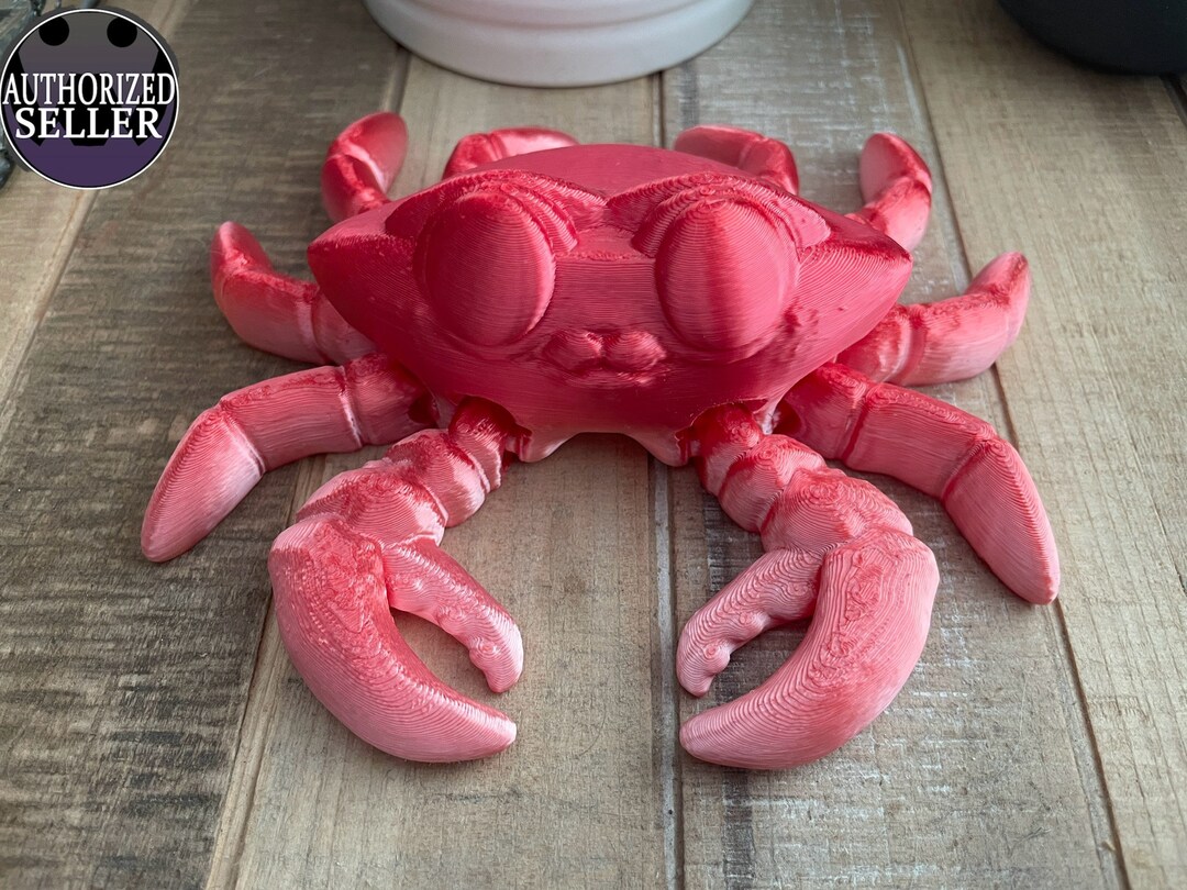 Crab - 6 Inches - Desktop or Fidget Toy - Articulated Legs - 3D Printed ...
