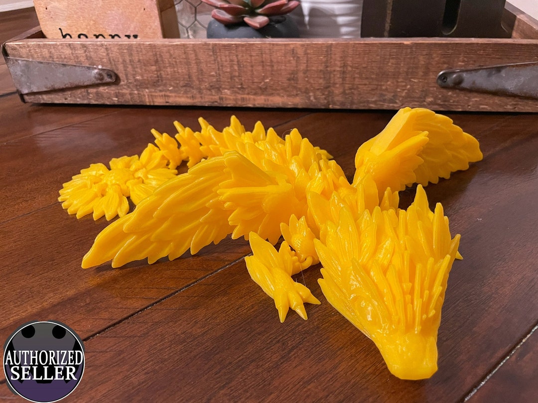 Baby Sunflower Winged Dragon - 14 Inches - Desktop or Fidget Toy ...