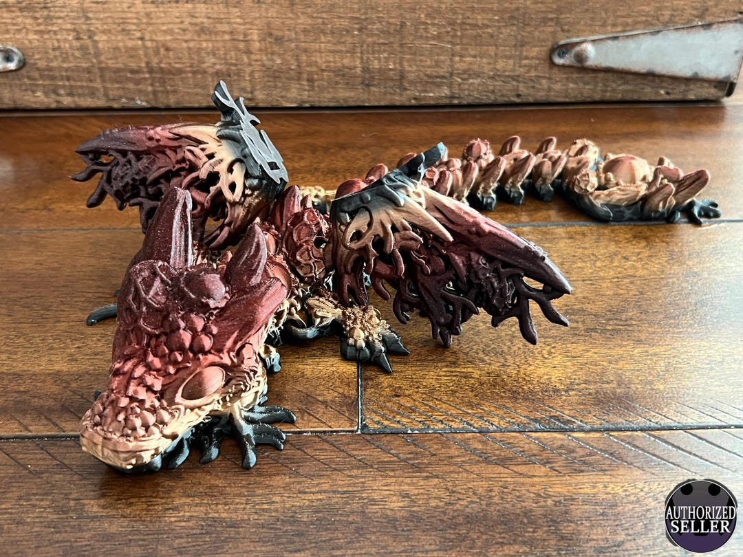 Baby Infested Winged Dragon - 12 Inch - Desktop or Fidget Toy - Fully ...