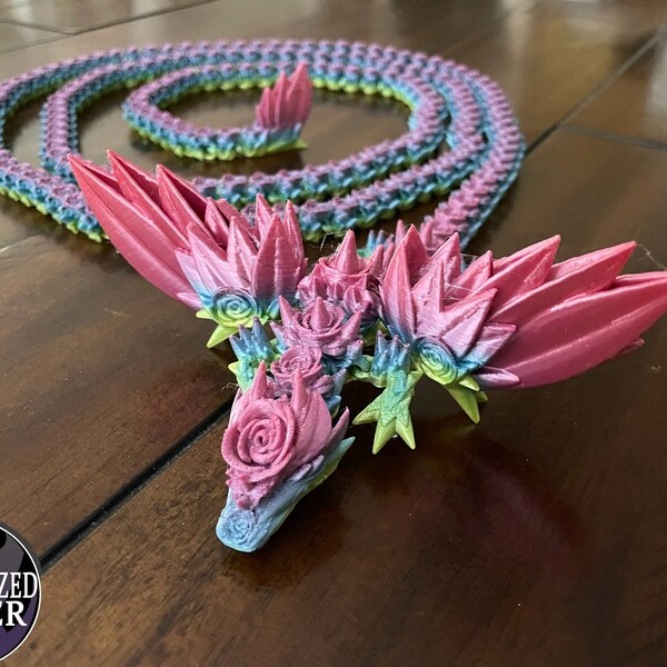 Long 3d Printed Dragon - Etsy