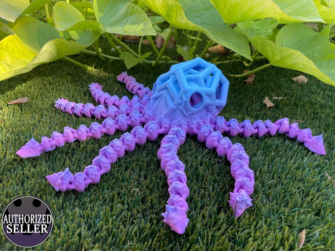 Void Octopus - 13 Inches - Desktop or Fidget Toy - Fully Articulated ...