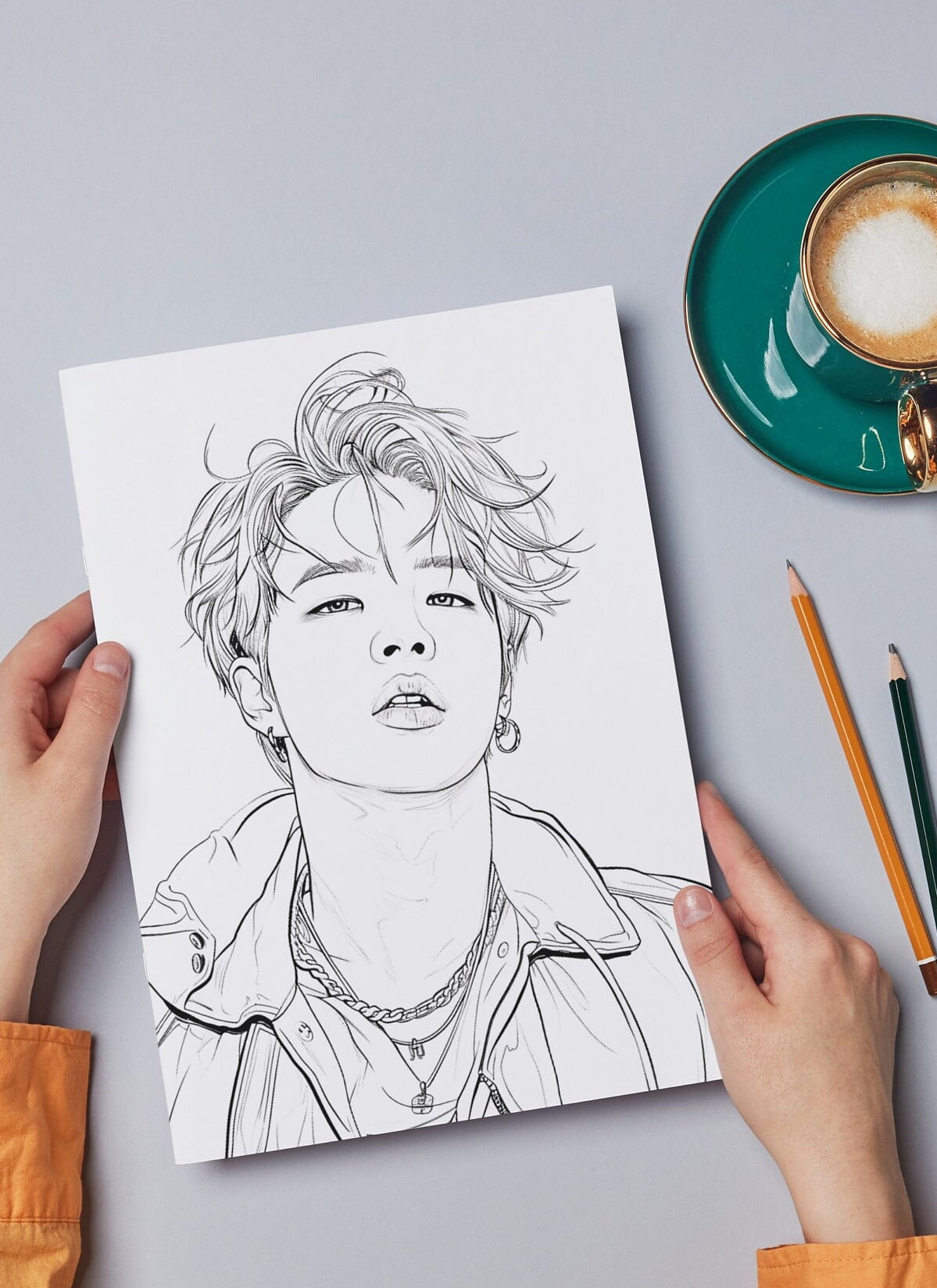 BTS Coloring Book: K-pop Bangtan Art (A4 PDF) - Etsy