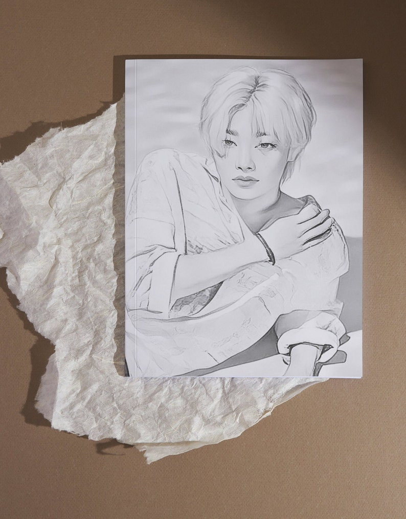 Stray Kids K-pop Coloring Book: 40 Page Printable (STAY Fan Art ...