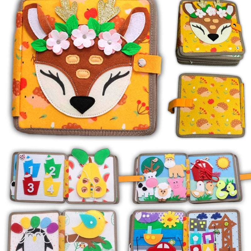 Toddler Quiet Book - Etsy