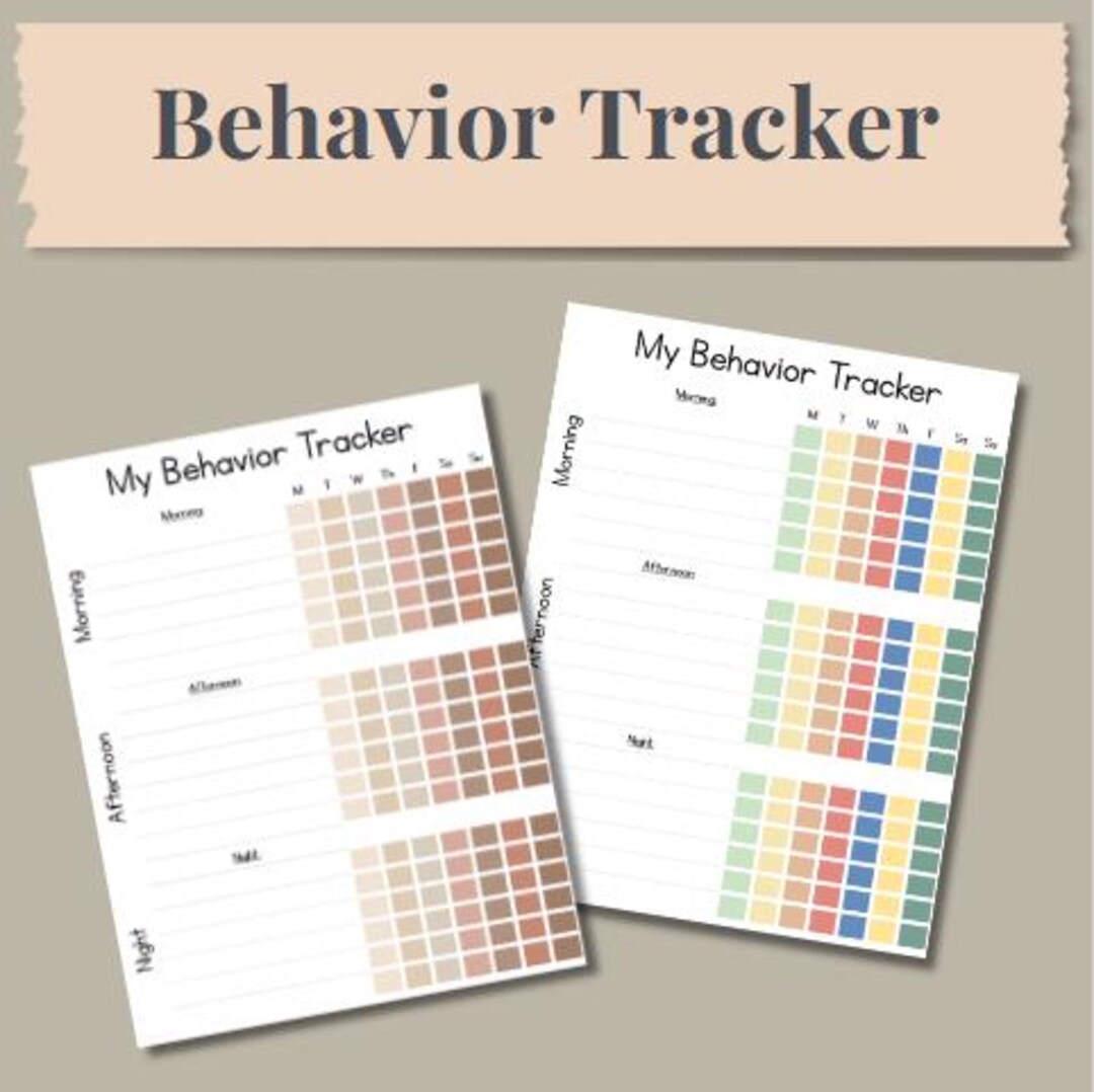 Behavior Tracker - Etsy