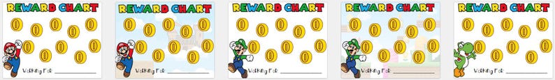 Mario Reward Chart - Etsy