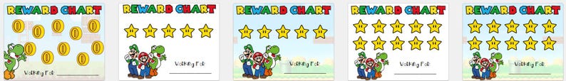 Mario Reward Chart - Etsy