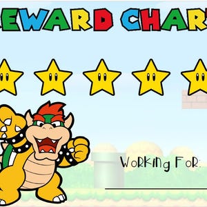 Mario Reward Chart - Etsy