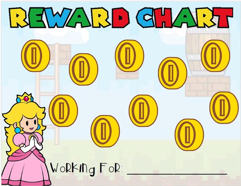 Mario Reward Chart - Etsy