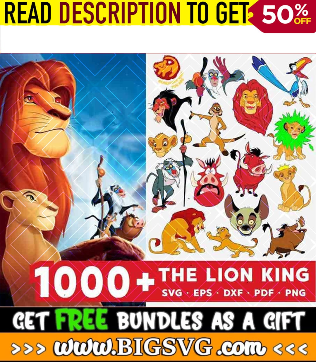 1000 the Lion King SVG Mega Bundle, Lion King SVG Bundle, Simba Svg ...