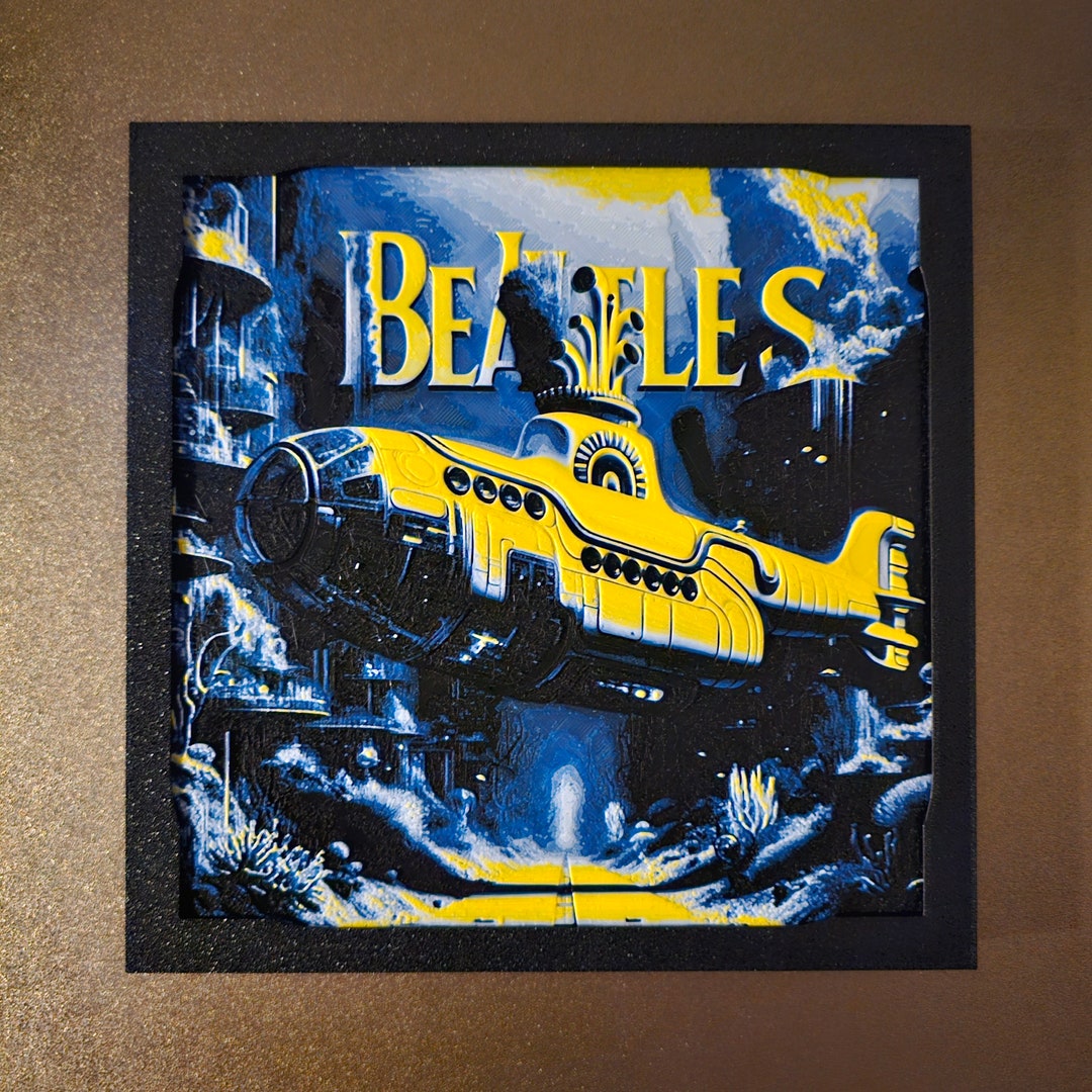 The Beatles Album Cover 3D Printed Picture Hueforge - Etsy