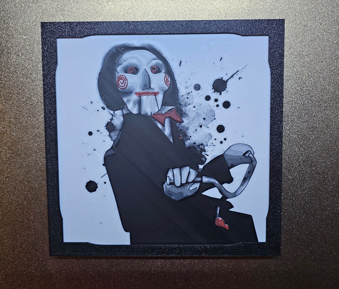 Saw's Billy the Puppet 3D Printed Picture Hueforge - Etsy