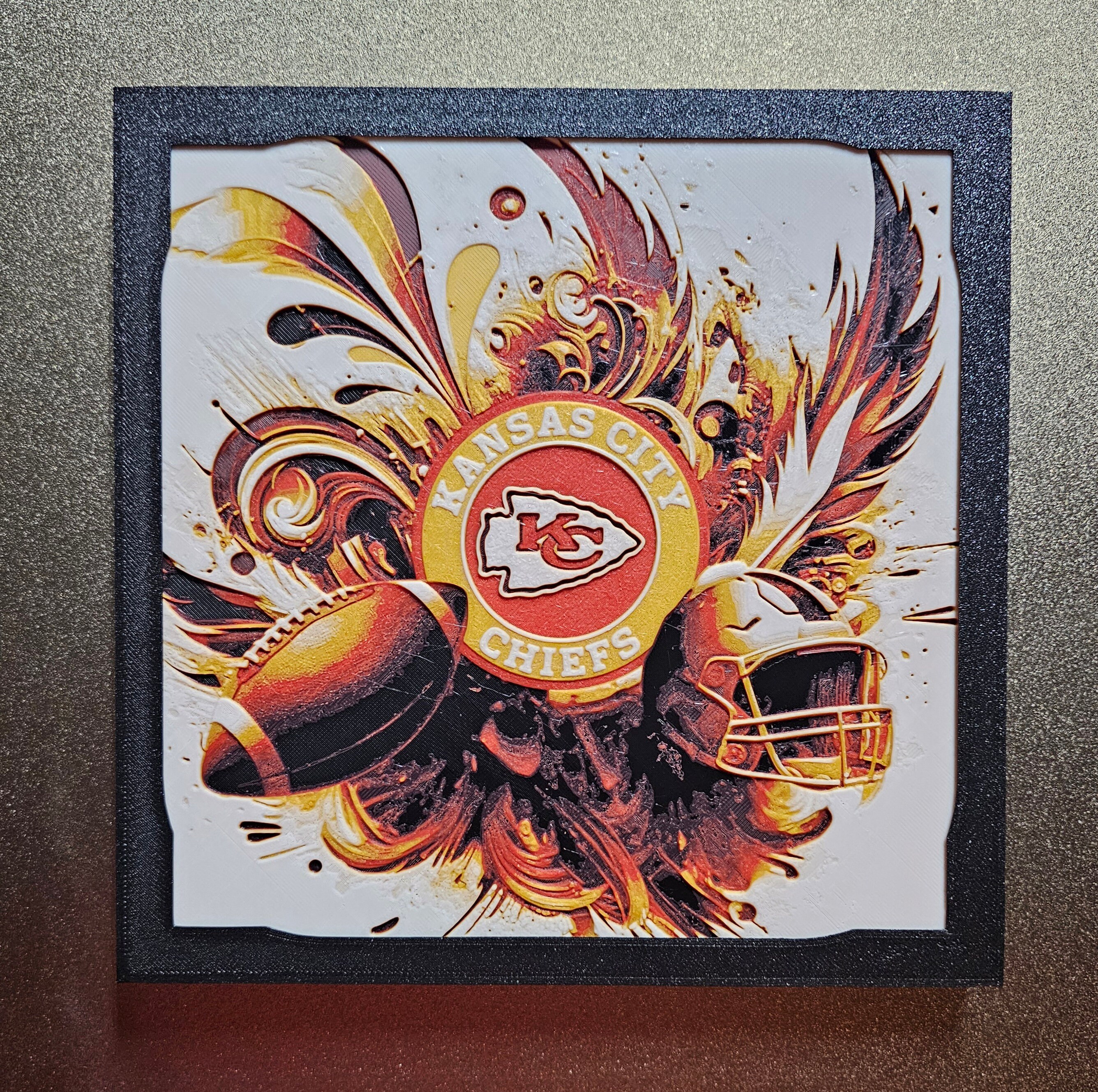Kansas City Chiefs 3D Printed Picture Hueforge - Etsy