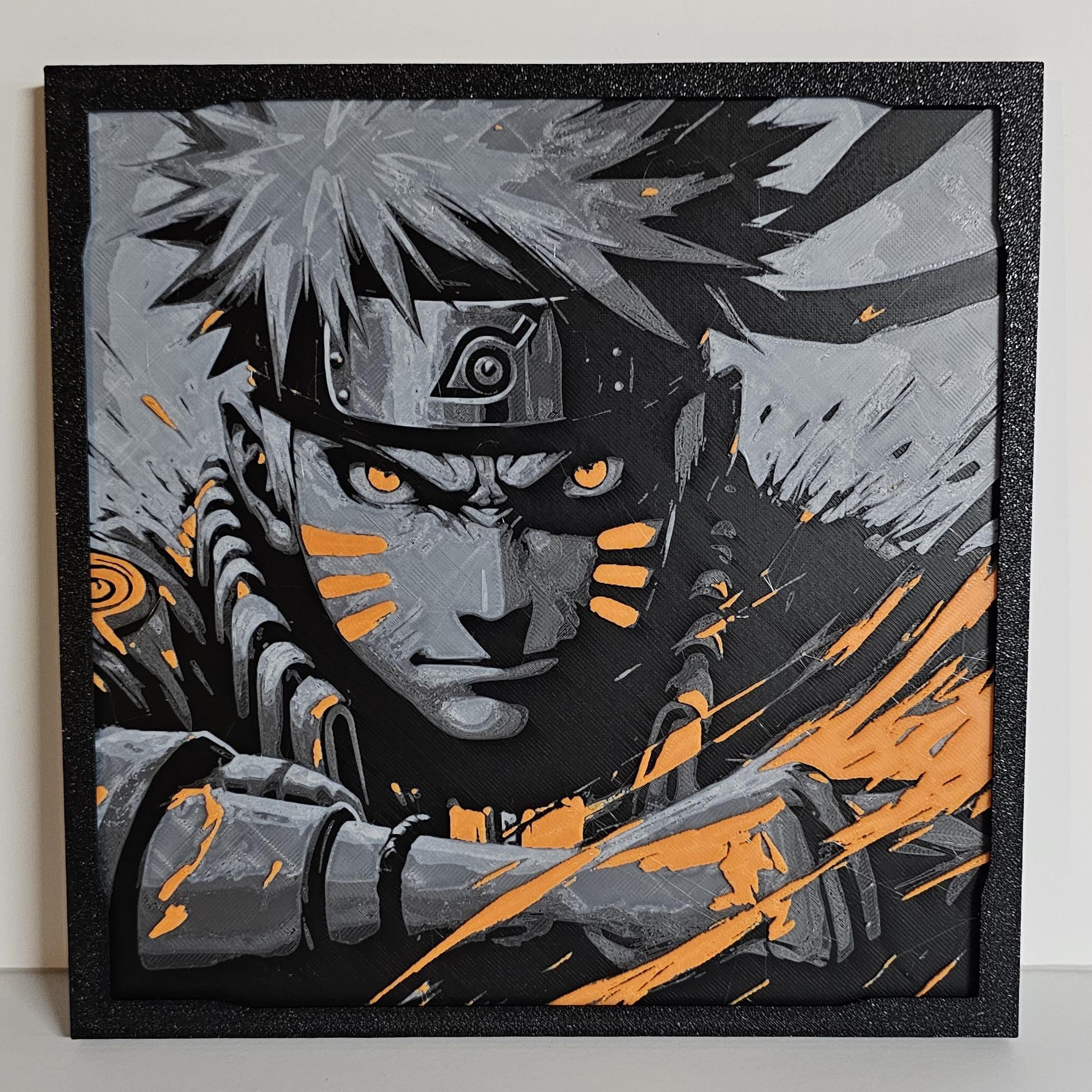 Naruto Anime 3D Printed Textured Wall Decor - Etsy