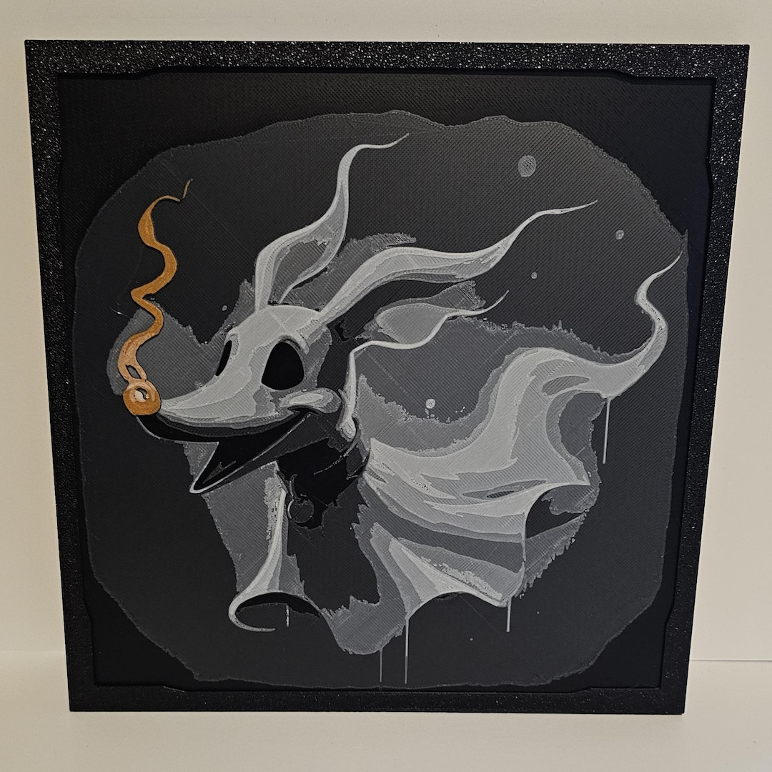Zero the Dog Nightmare Before Christmas 3D Printed Picture Hueforge - Etsy