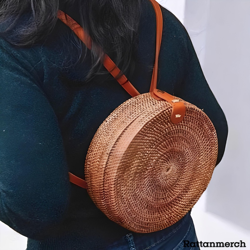 Rattan Backpack - Etsy