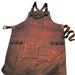 Leather Work Apron With Nail Pouch and Top Pocket - Etsy