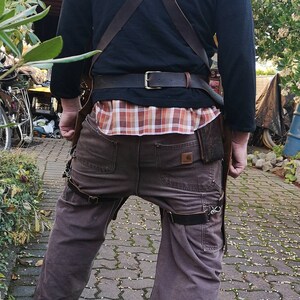 Split Leg Leather Apron With Removable Leg Straps - Etsy