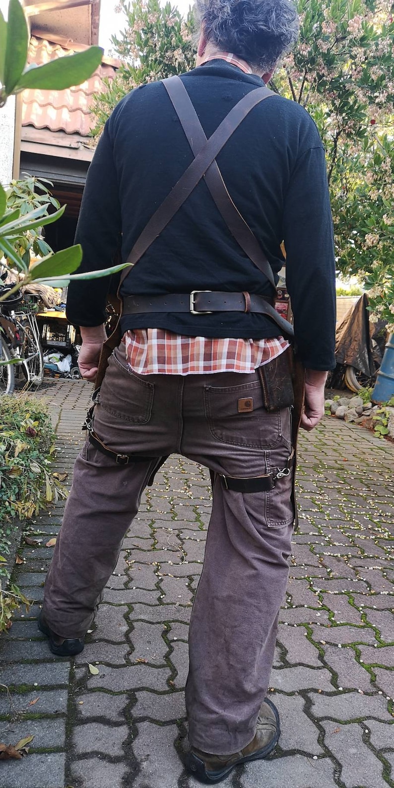 Split Leg Leather Apron With Removable Leg Straps - Etsy