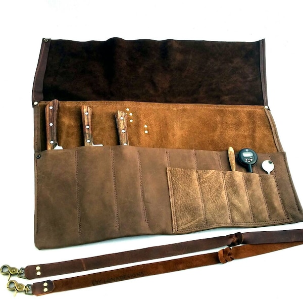 Leather Knife Roll - Etsy