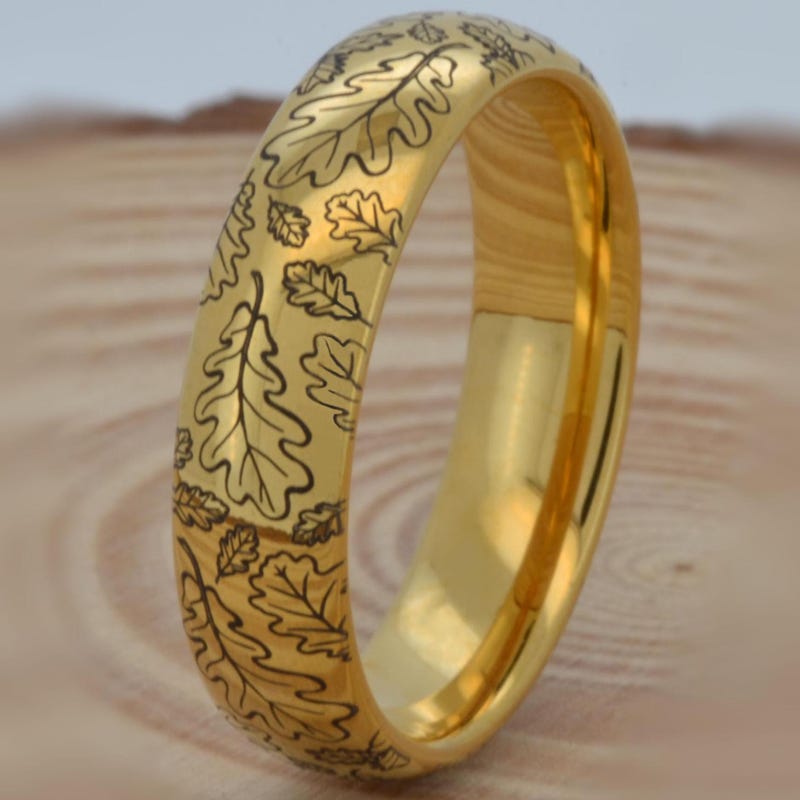 Oak Leaf Ring - Etsy