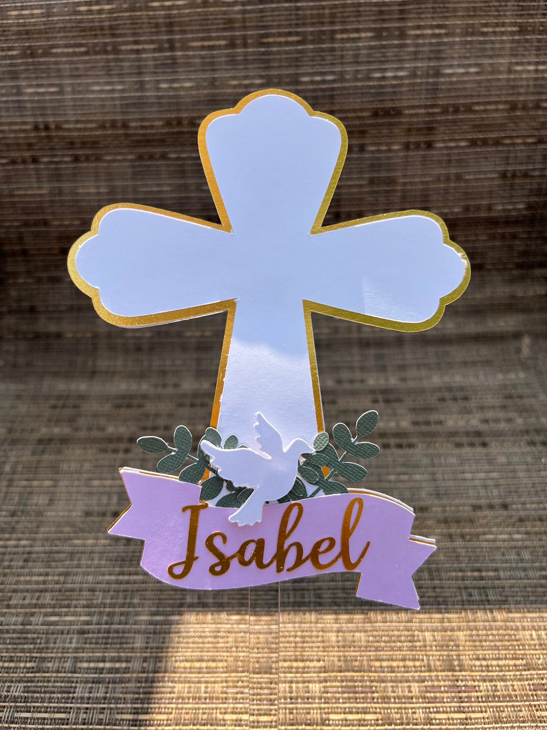 Religious Cake Topper, Baptism Cake Topper, Confirmation Cake Topper ...