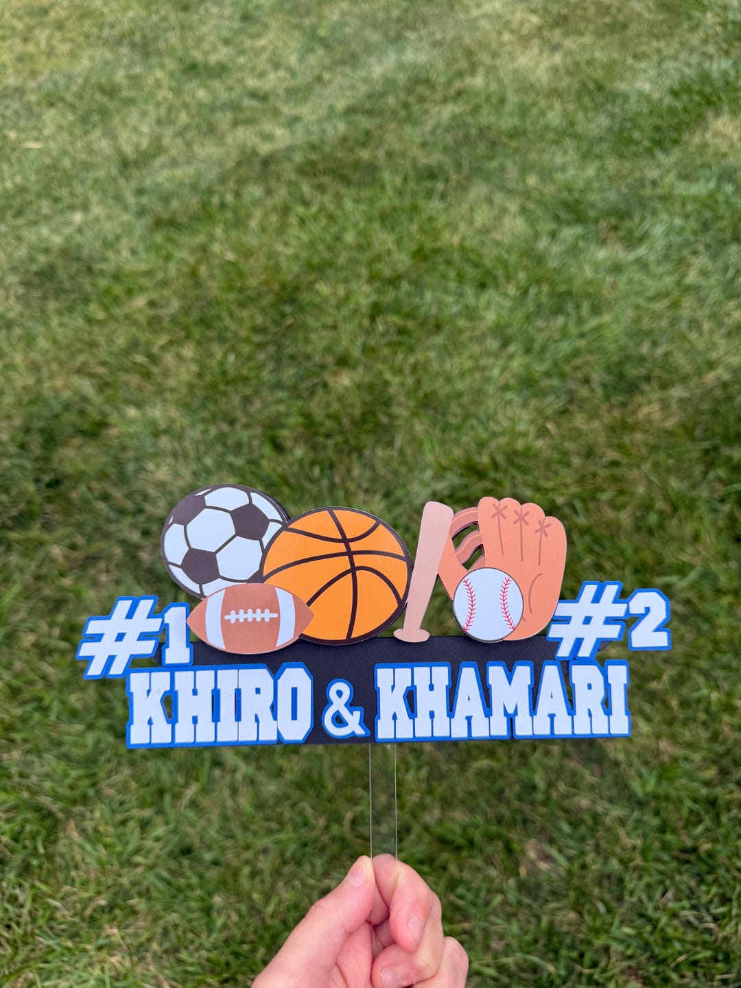 Sports Cake Topper, Sports Theme Cake Topper, Sports Birthday, Sports ...