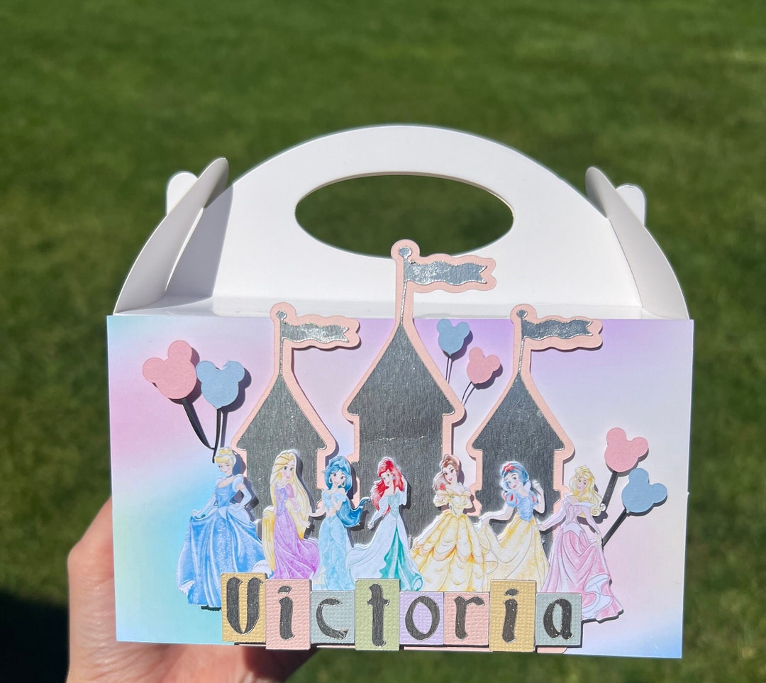 Princess Gable Box,princess Cake Topper, Princess Party Favors,princess ...