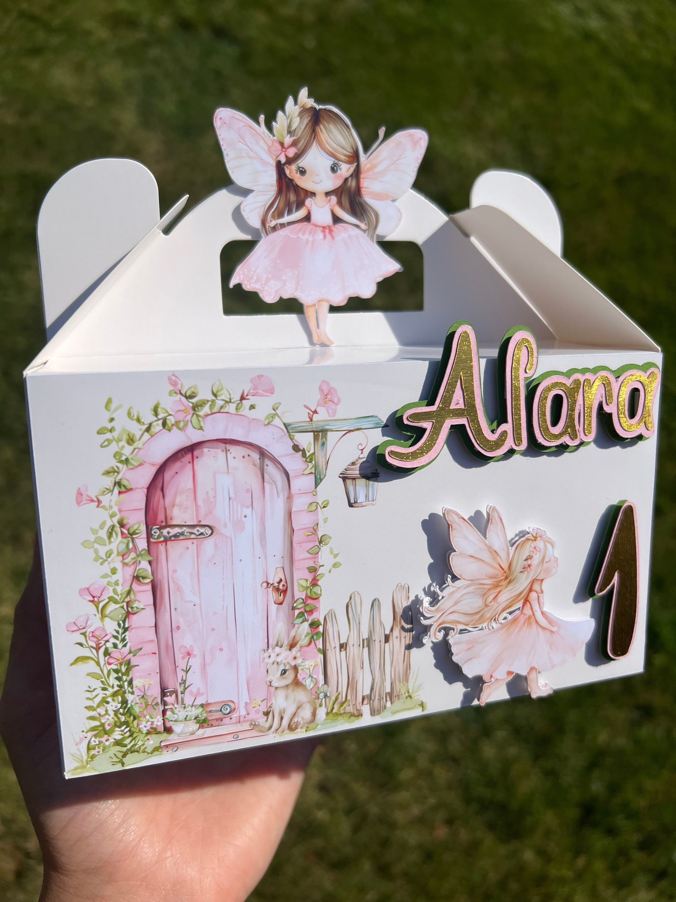 Fairy Gable Box, Fairy Birthday Party Favors, Personalized Fairy Party ...
