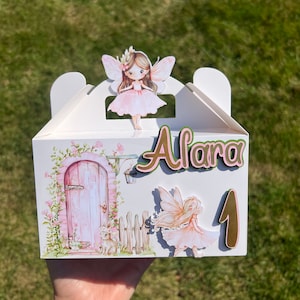 Fairy Gable Box, Fairy Birthday Party Favors, Personalized Fairy Party ...