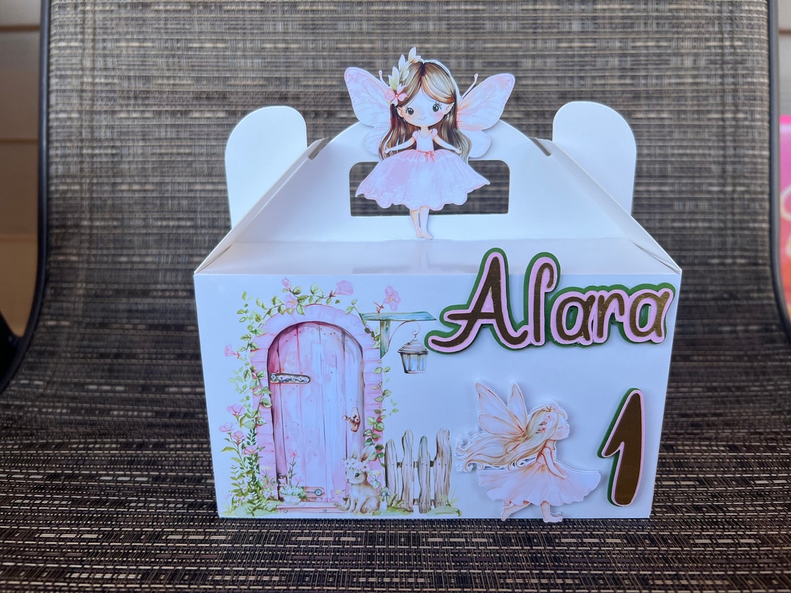 Fairy Gable Box, Fairy Birthday Party Favors, Personalized Fairy Party ...