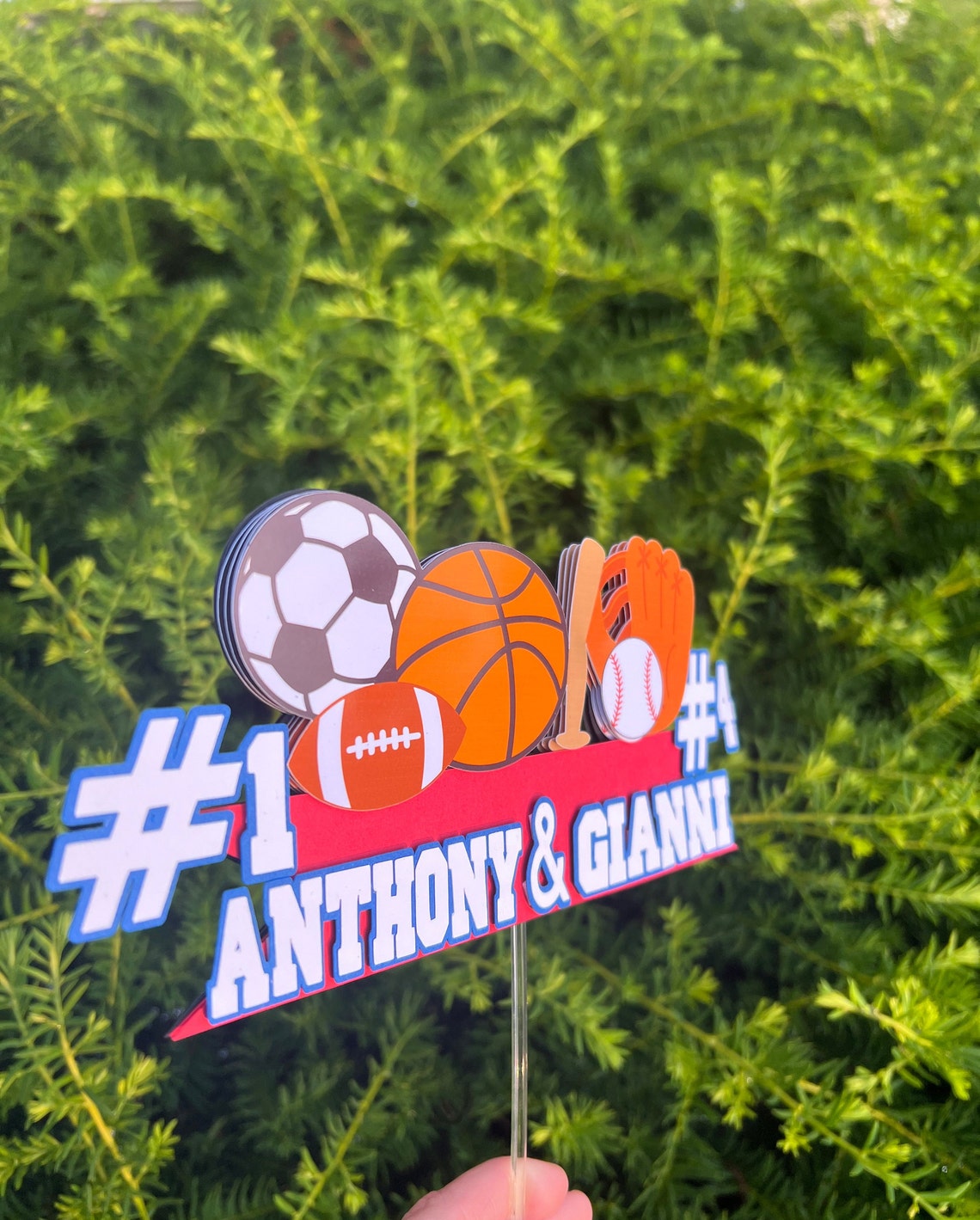 Sports Cake Topper, Sports Theme Cake Topper, Sports Birthday, Sports ...