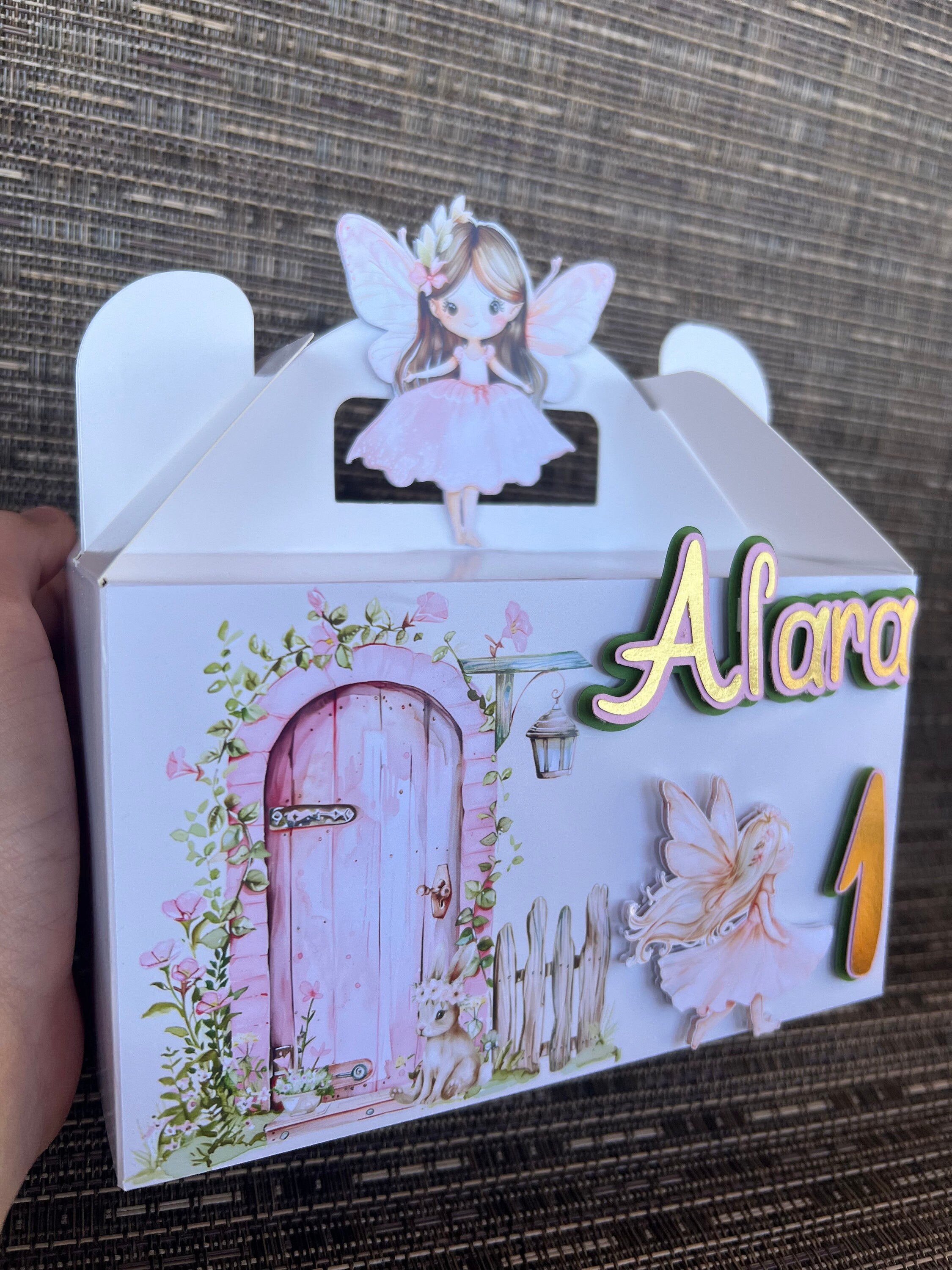 Fairy Gable Box, Fairy Birthday Party Favors, Personalized Fairy Party ...