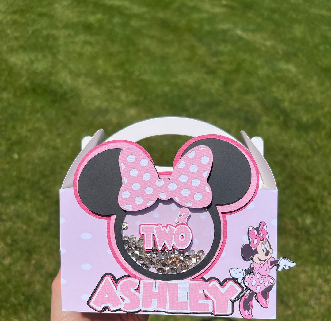 Minnie Mouse Gable Box, Minnie Mouse Favor Box, Minnie Mouse Treat Box ...