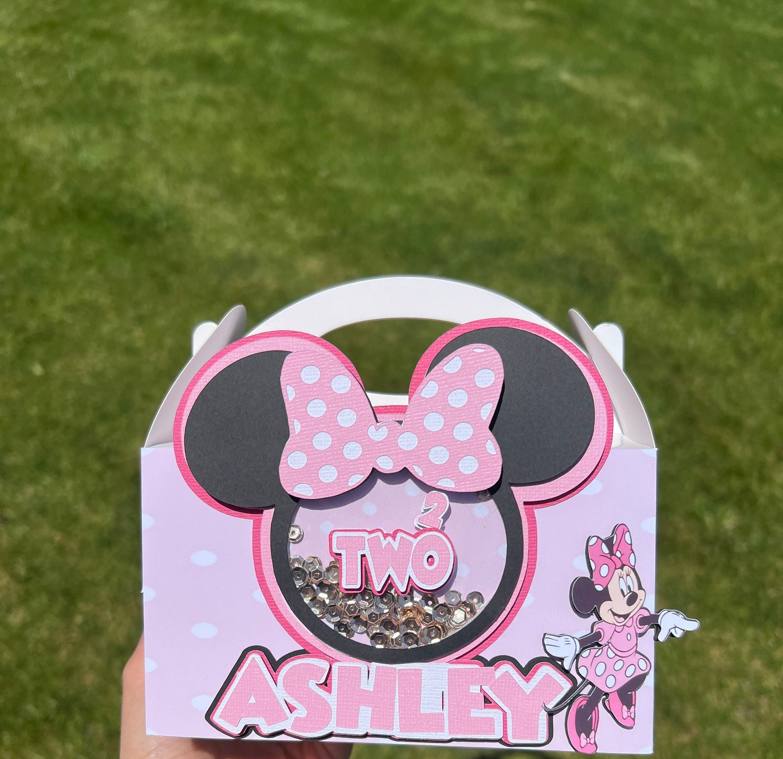 Minnie Mouse Gable Box, Minnie Mouse Favor Box, Minnie Mouse Treat Box ...
