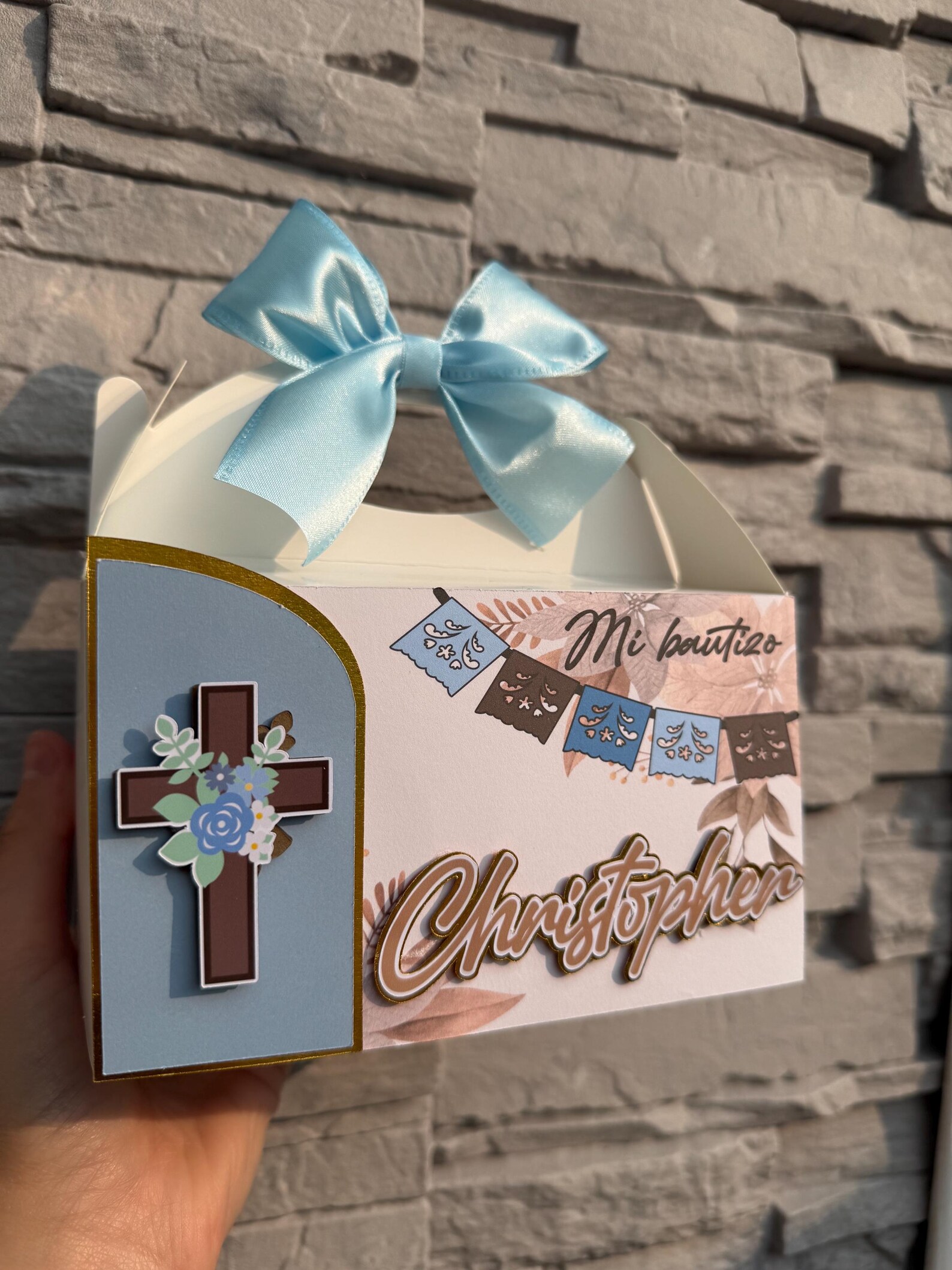 Cielito Lindo Gable Boxes, Bautizo Cielito Lindo Party Favors, Baptism ...