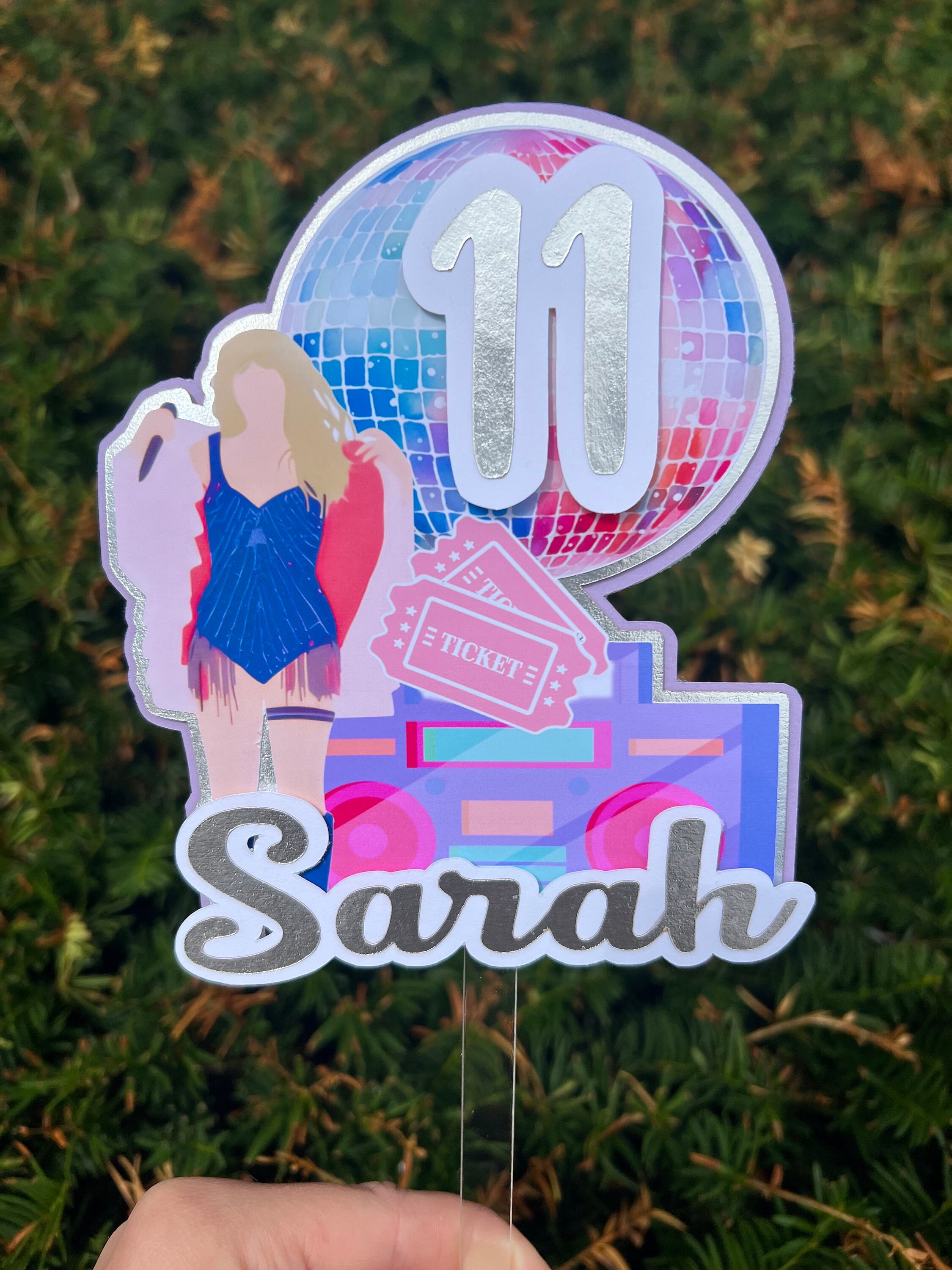 Swiftie Cake Topper, Swift Cake Topper, Singer Cake Topper, Swift ...