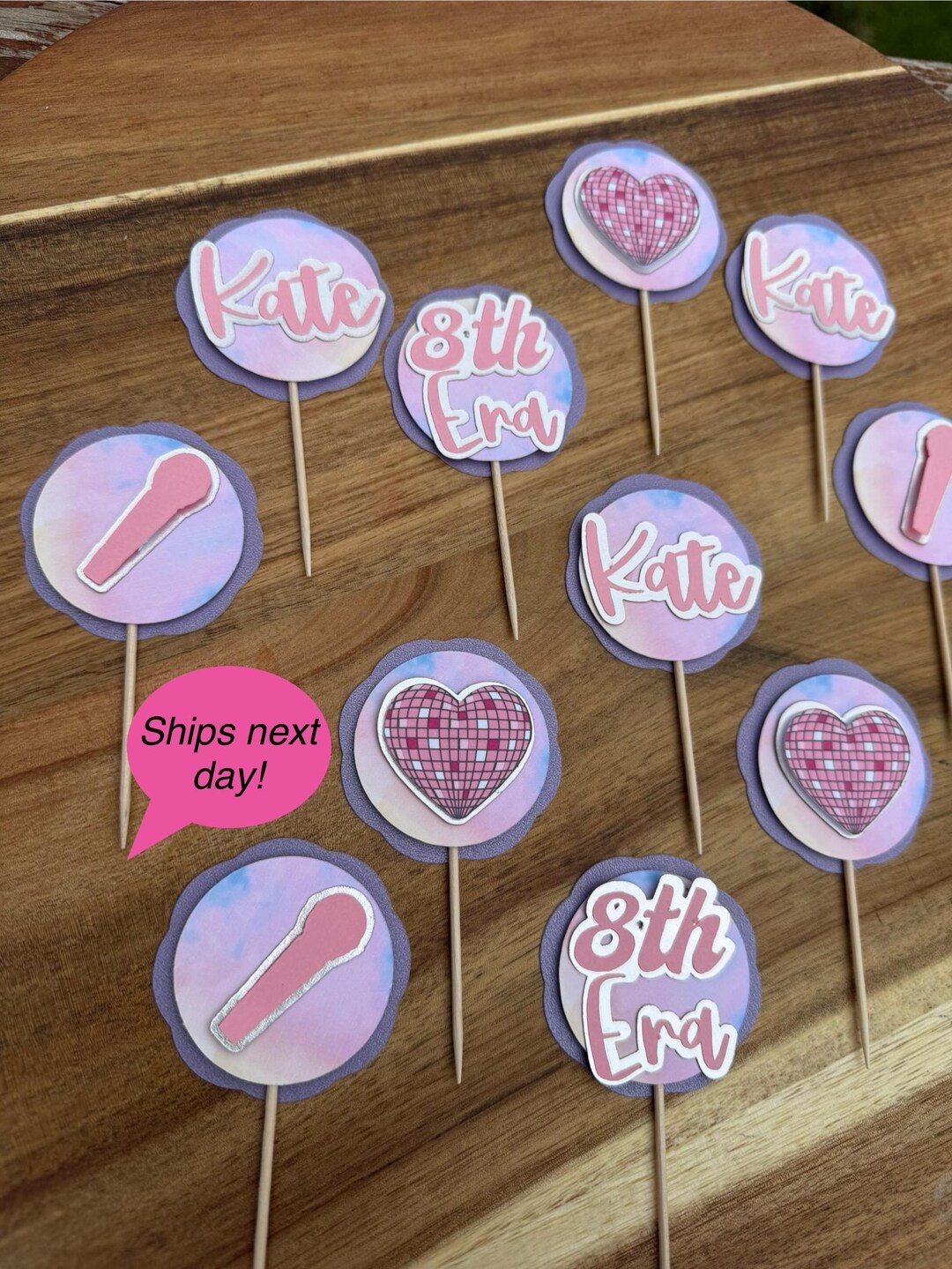 Singer Cupcake Toppers, T Inspired Cupcake Toppers, Popstar Inspired ...