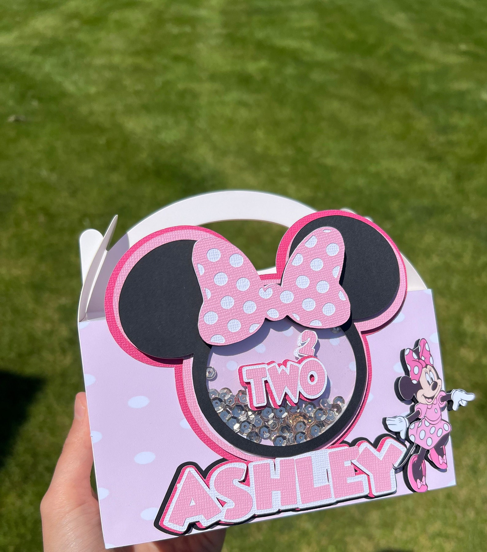 Minnie Mouse Gable Box, Minnie Mouse Favor Box, Minnie Mouse Treat Box ...