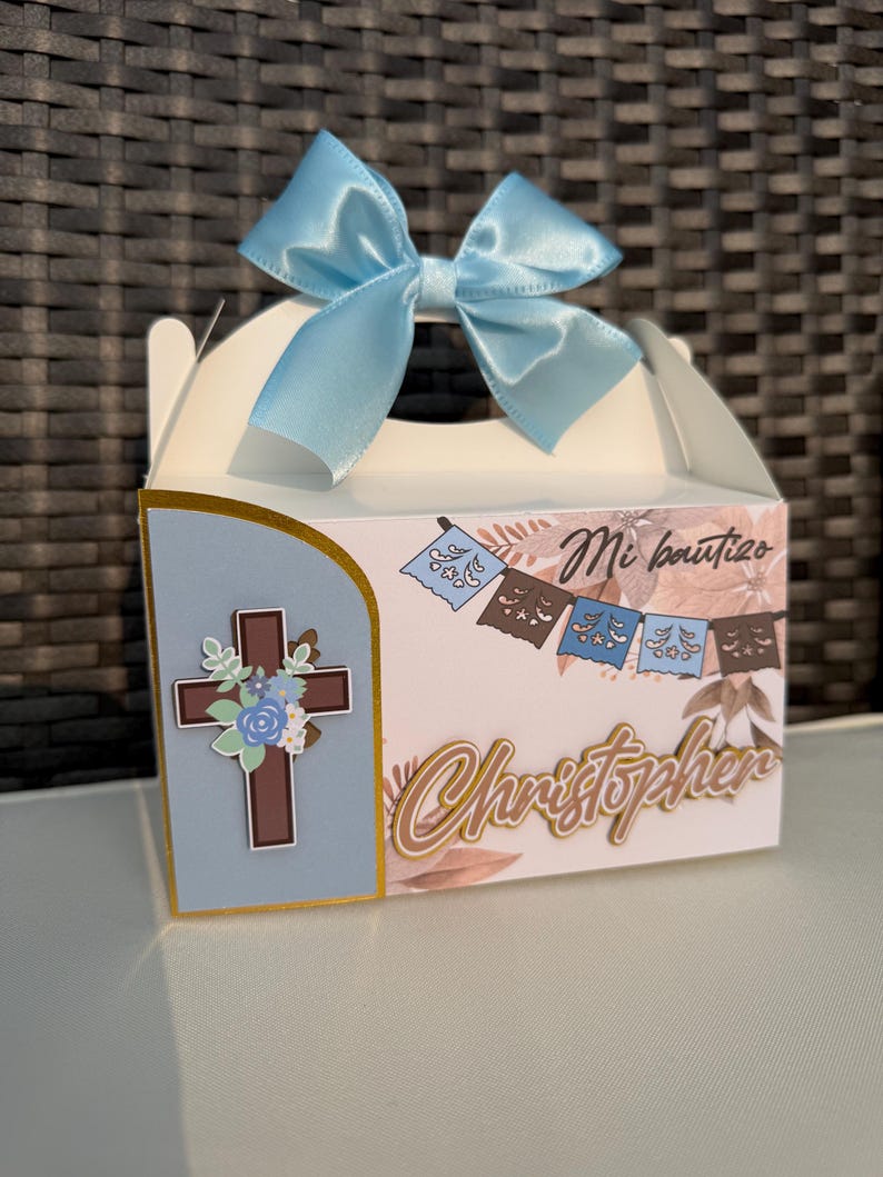 Cielito Lindo Gable Boxes, Bautizo Cielito Lindo Party Favors, Baptism ...