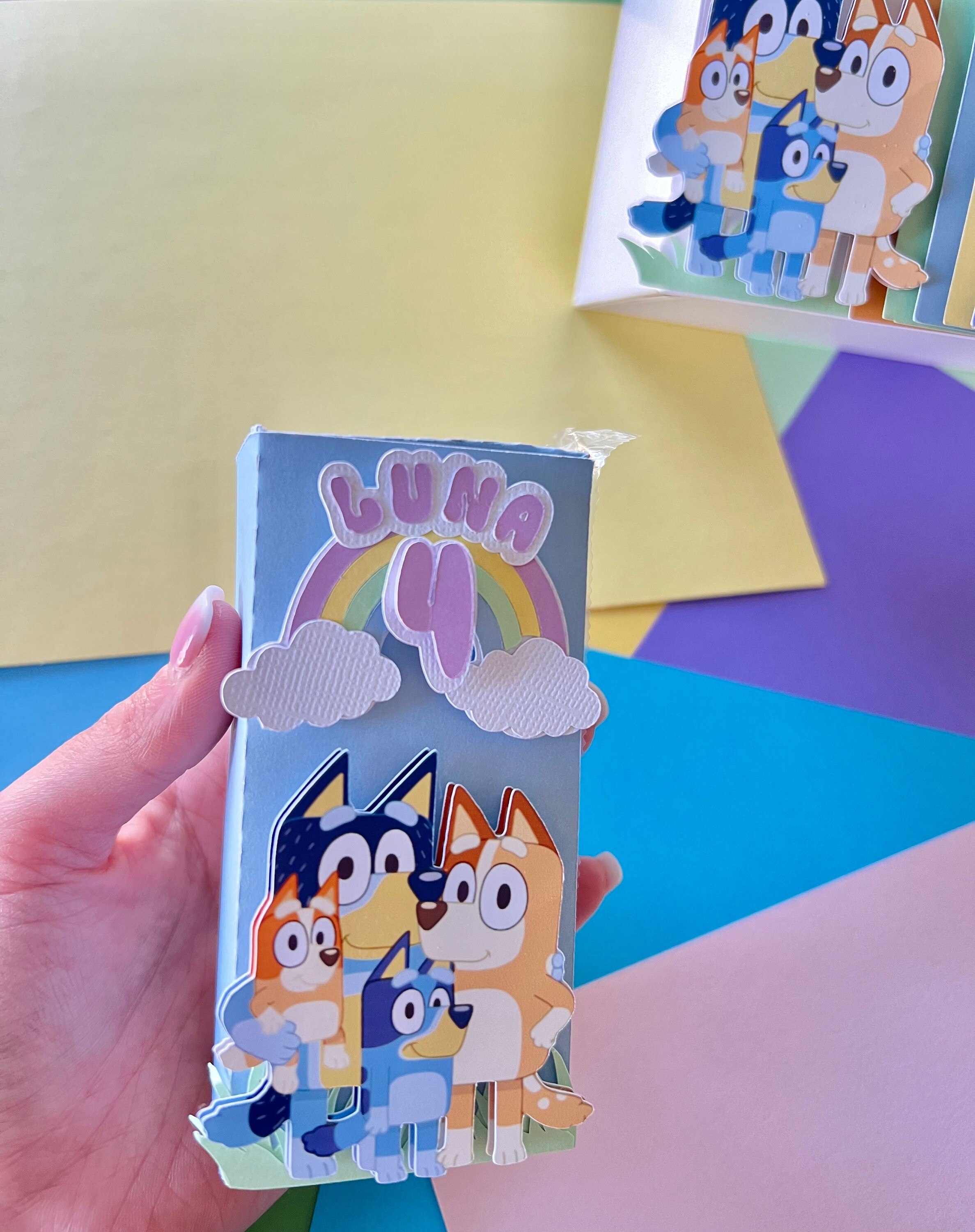 Bluey Juice Box, Custom Bluey Juice Box, Customizable Juice Box Inserts ...